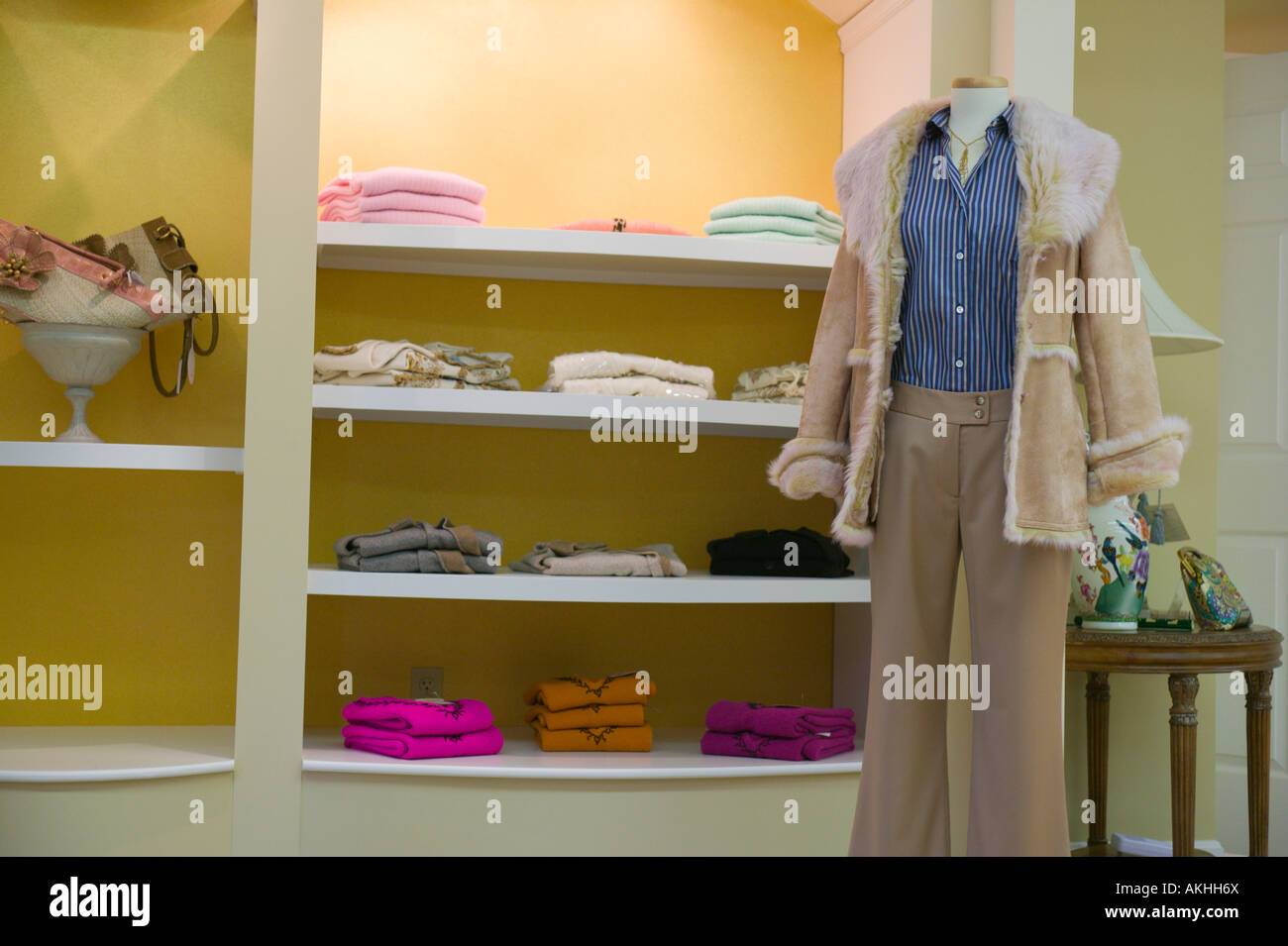 Inside of Woman s Retail Store Stock Photo - Alamy