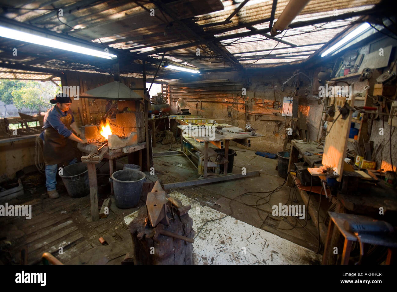 Blacksmith, San Pietro Vernotico, Puglia, Italy Stock Photo - Alamy