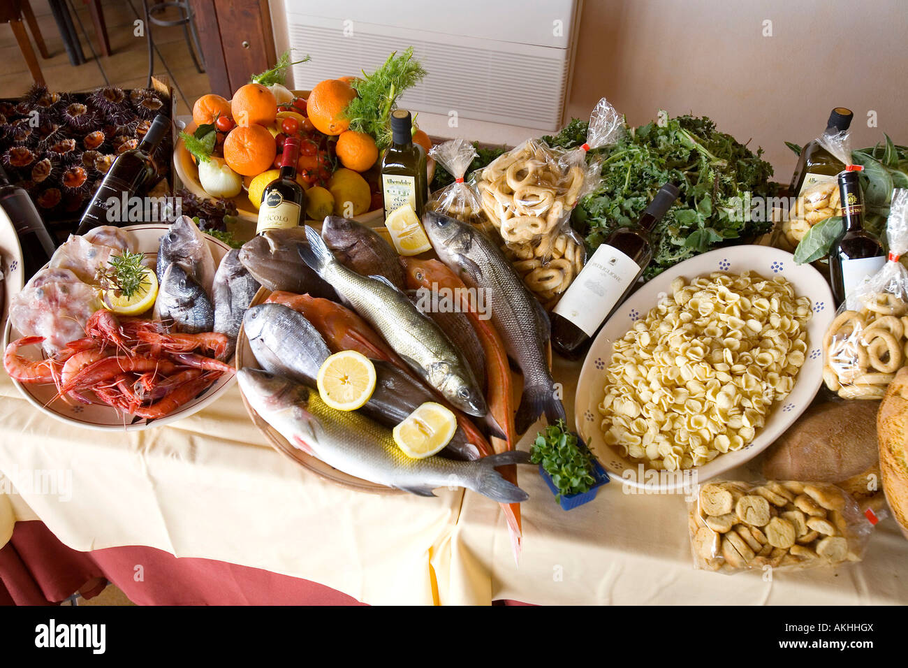 Apulian typical food, Porta Nova restaurant, Ostuni, Puglia, Italy ...