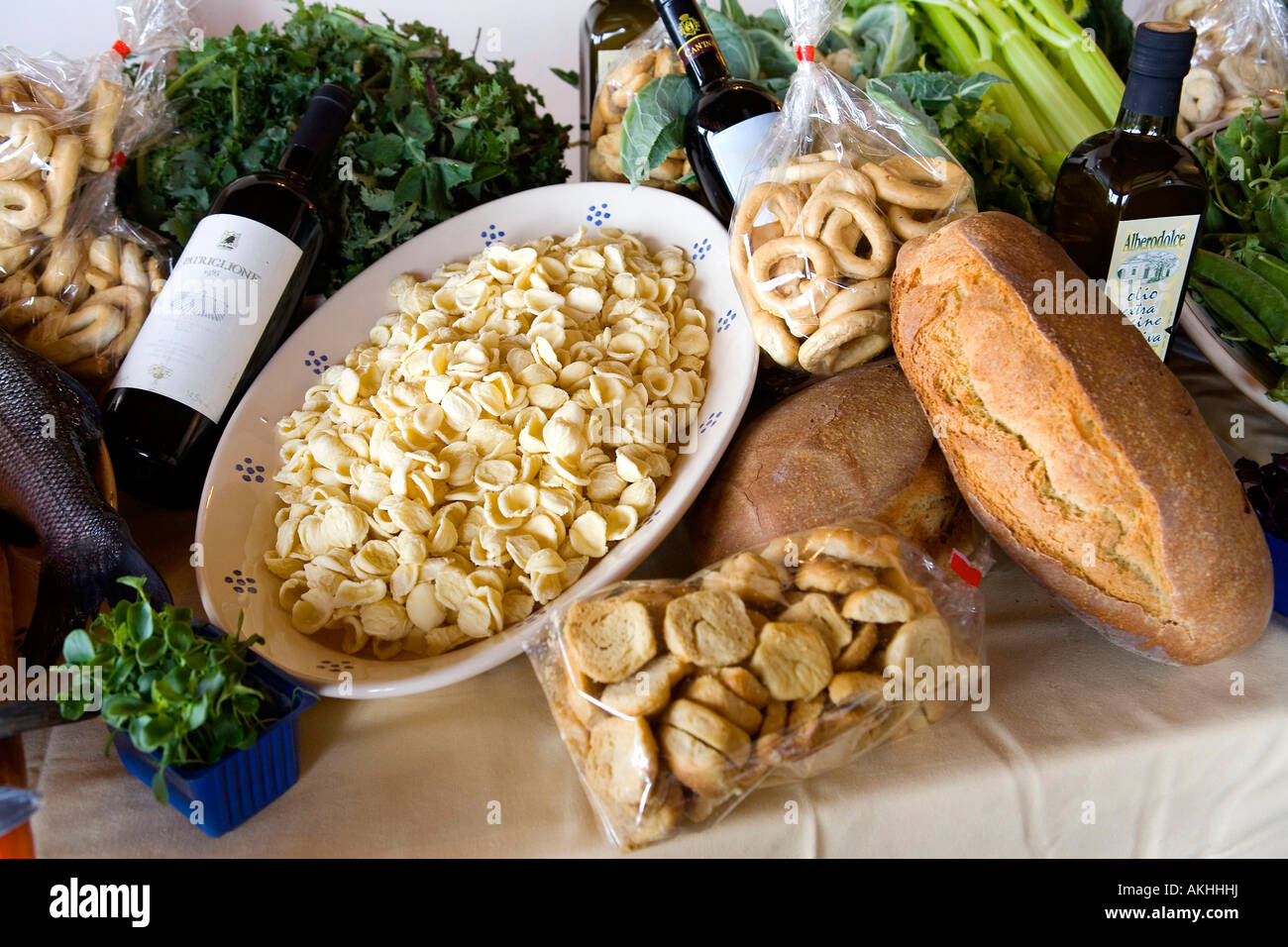 Apulian typical food, Porta Nova restaurant, Ostuni, Puglia, Italy ...