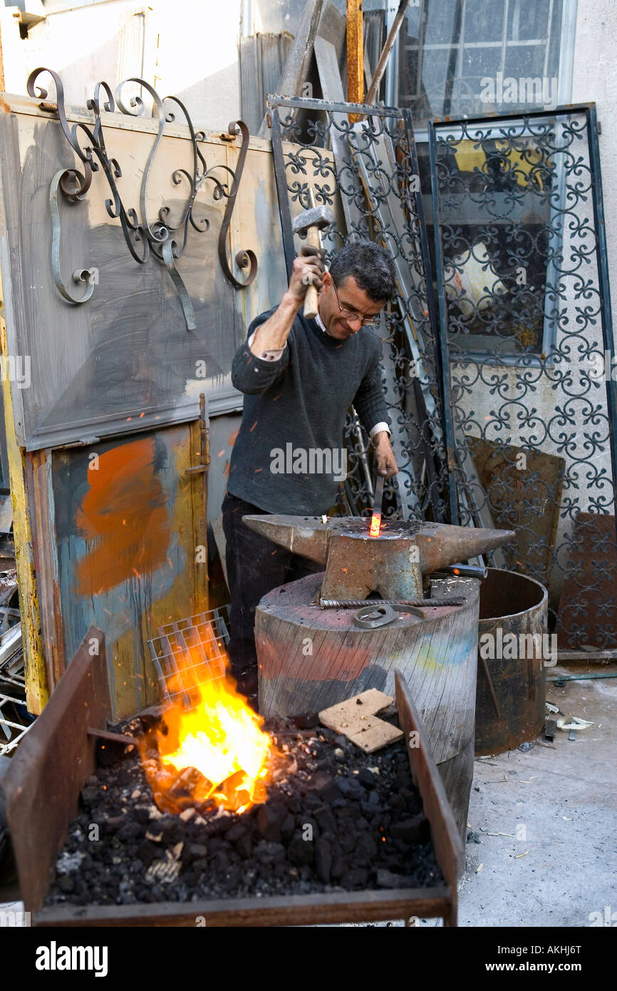 Blacksmith, Ceglie Messapica, Puglia, Italy Stock Photo - Alamy