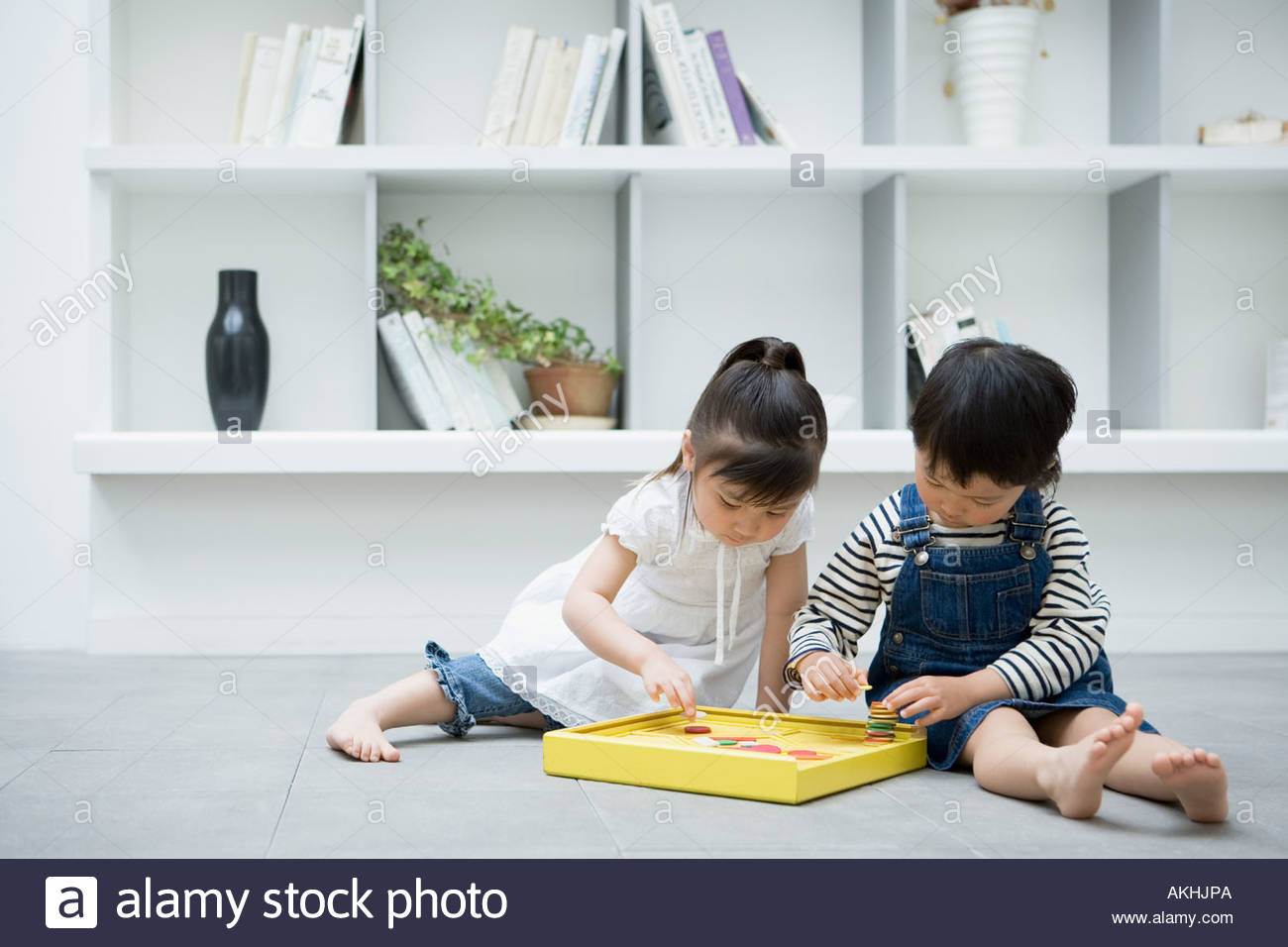 Two Toddlers Playing Toys Stock Photos & Two Toddlers Playing Toys ...