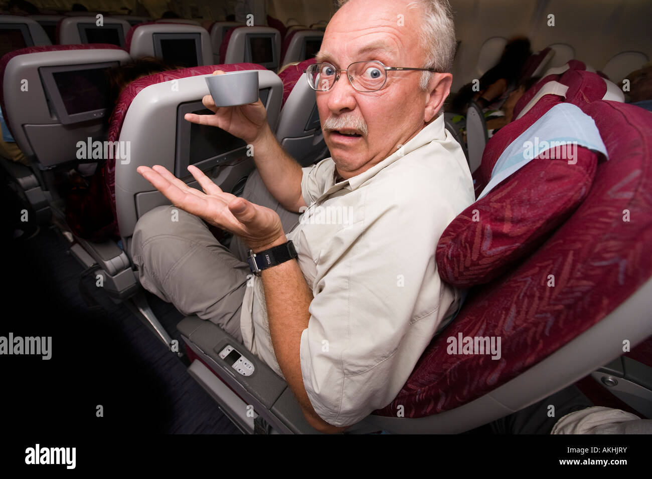 Overweight plane passenger hi-res stock photography and images - Alamy