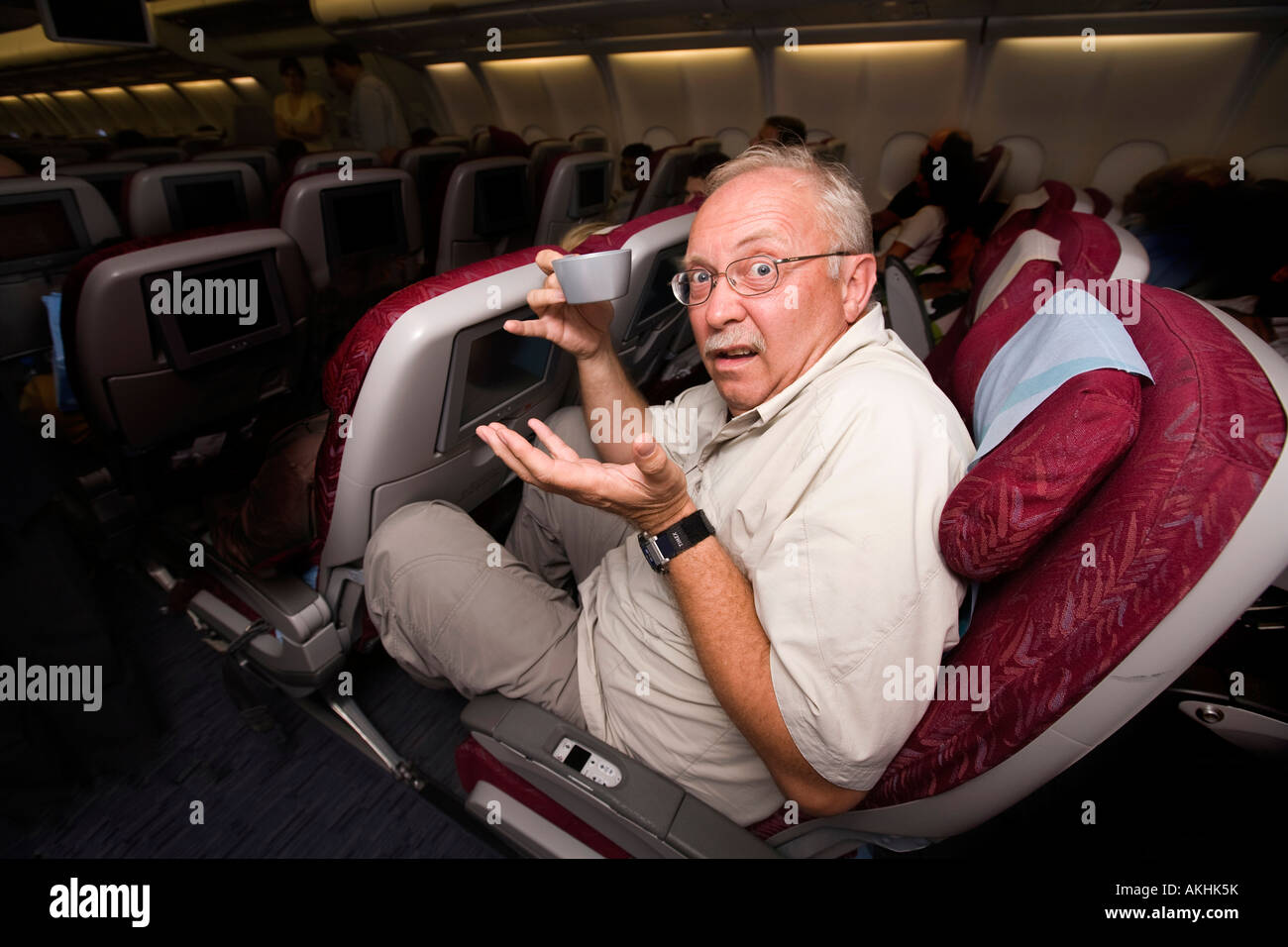 Airline seat discomfort hi-res stock photography and images - Alamy