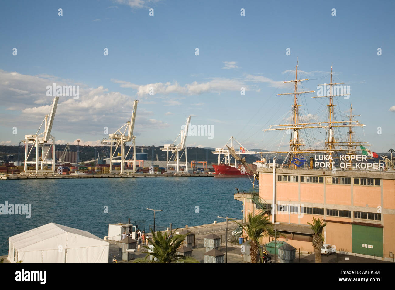 Port of Koper Slovenia Stock Photo - Alamy