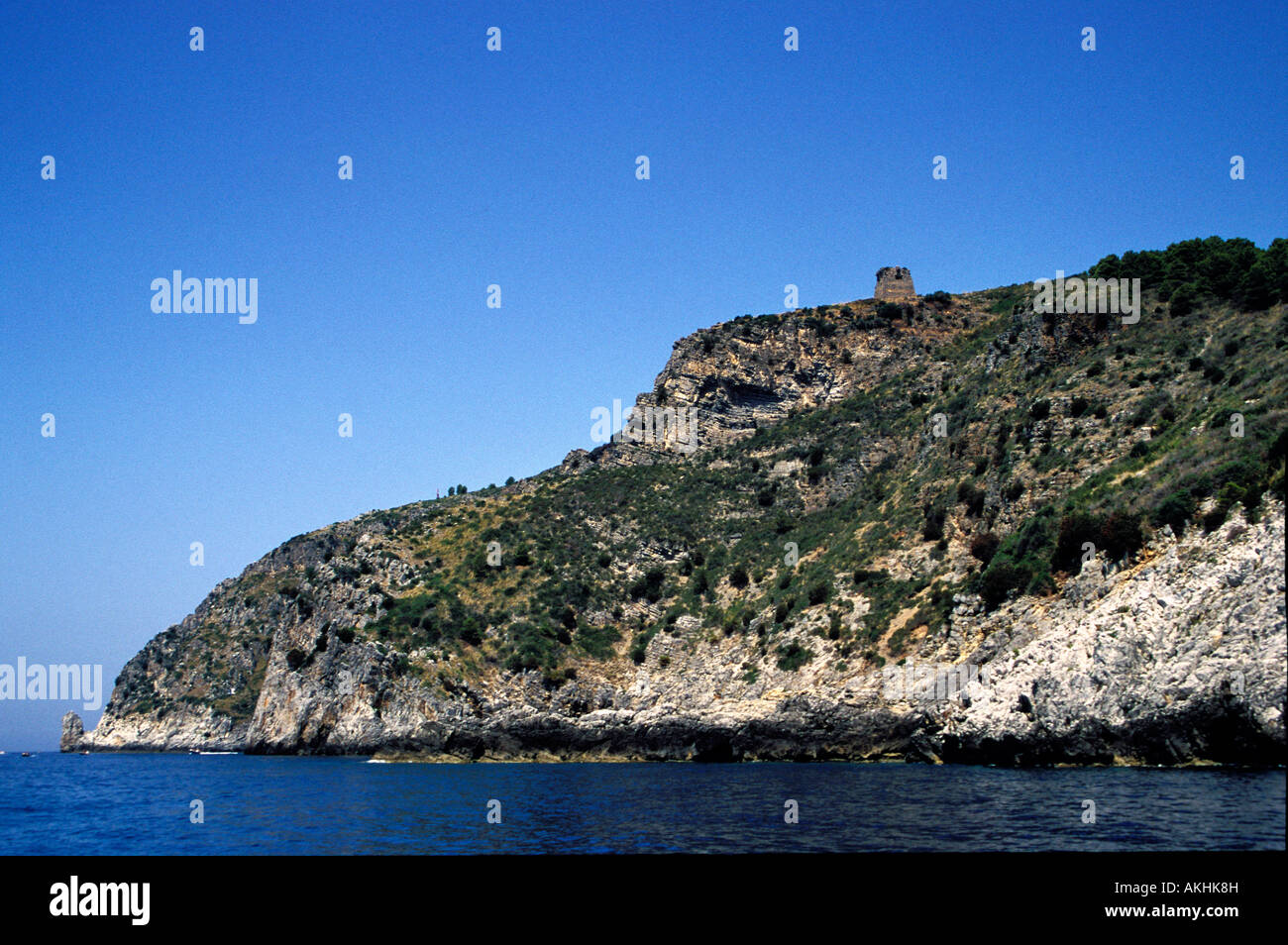 Calafetente tower, Capo Palinuro, Parco Nazionale del Cilento e Vallo ...