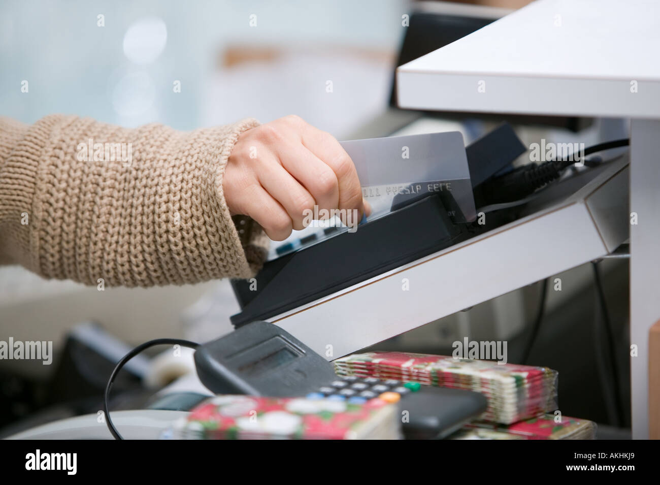Swiping Card High Resolution Stock Photography and Images - Alamy