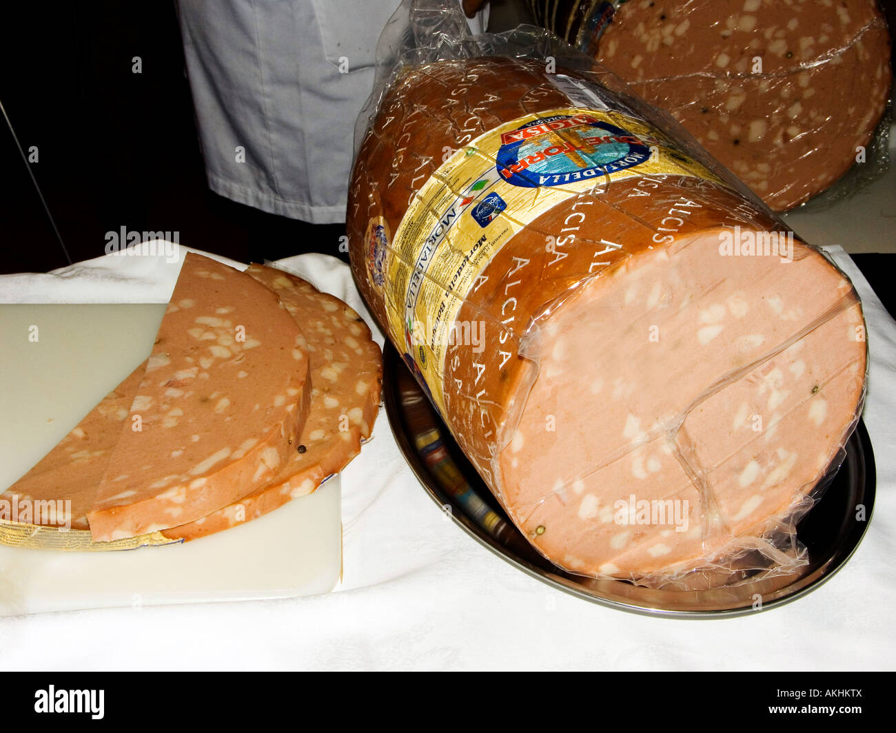 Bologna sausage, Salone del Gusto fair, Turin, Piedmont, Italy Stock ...