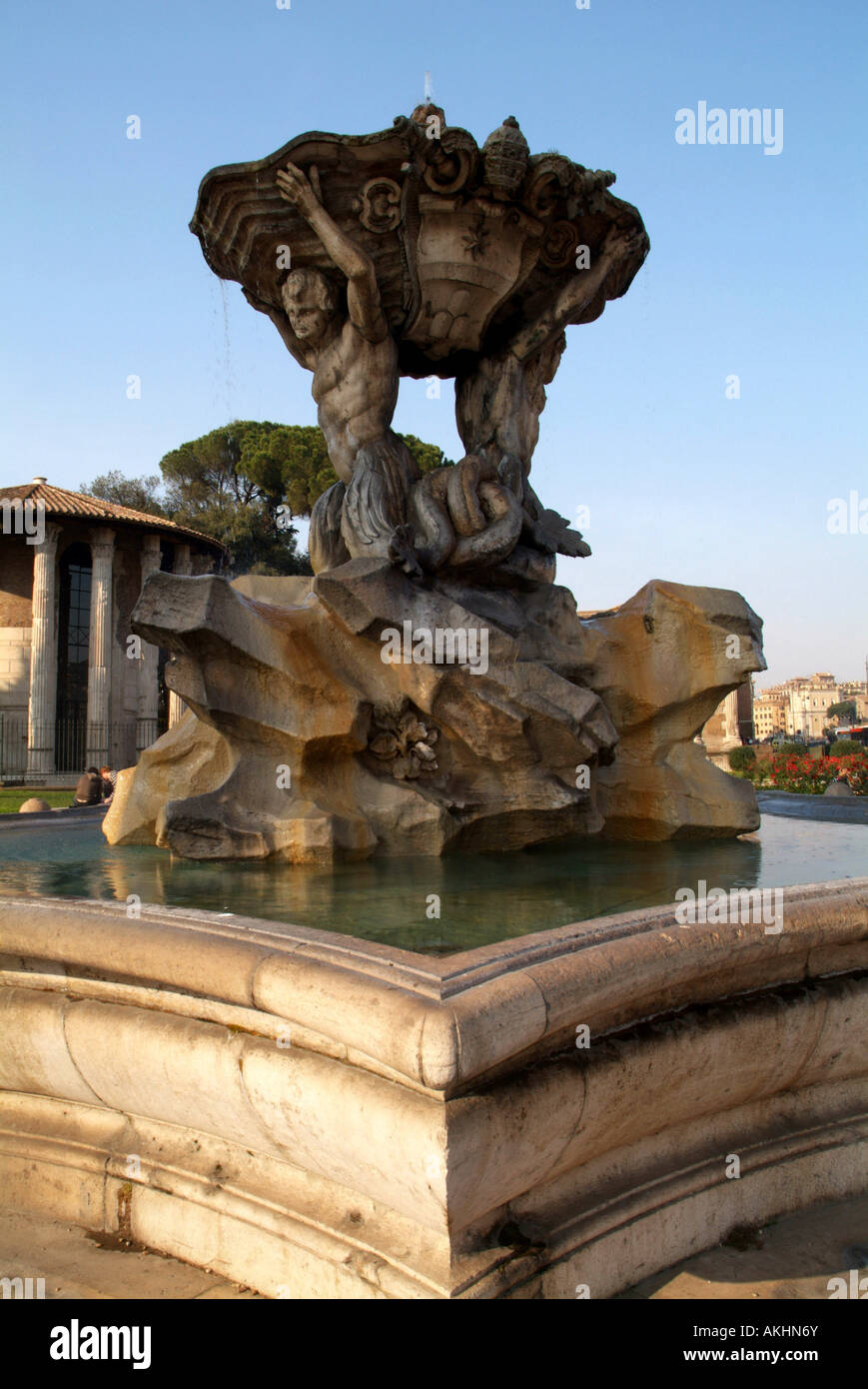 Fontana dei Tritoni, Piazza Bocca della Veritï¿½, Rome, Lazio, Italy ...