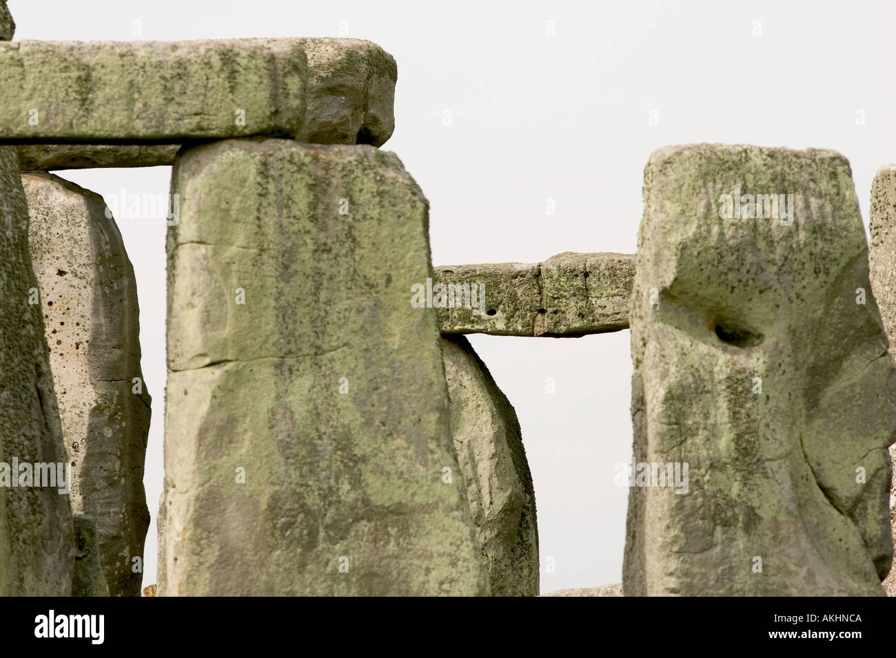 Detail of Stonehenge Wiltshire UK the prehistoric stone circle Stock ...