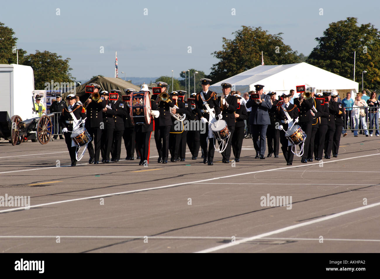 Royal marines marching band hi-res stock photography and images - Alamy