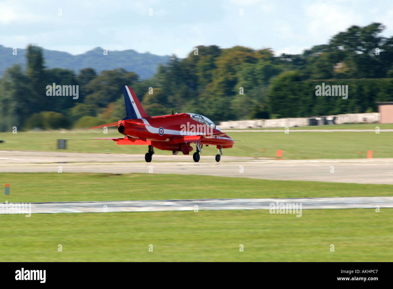 1 Hawk fast jet training aircraft of the Red Arrows Display team Stock ...
