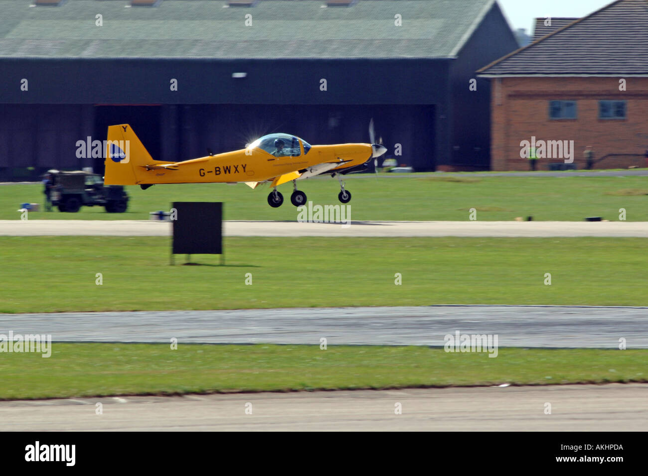 A Babcock aerial stunt flyer Stock Photo - Alamy