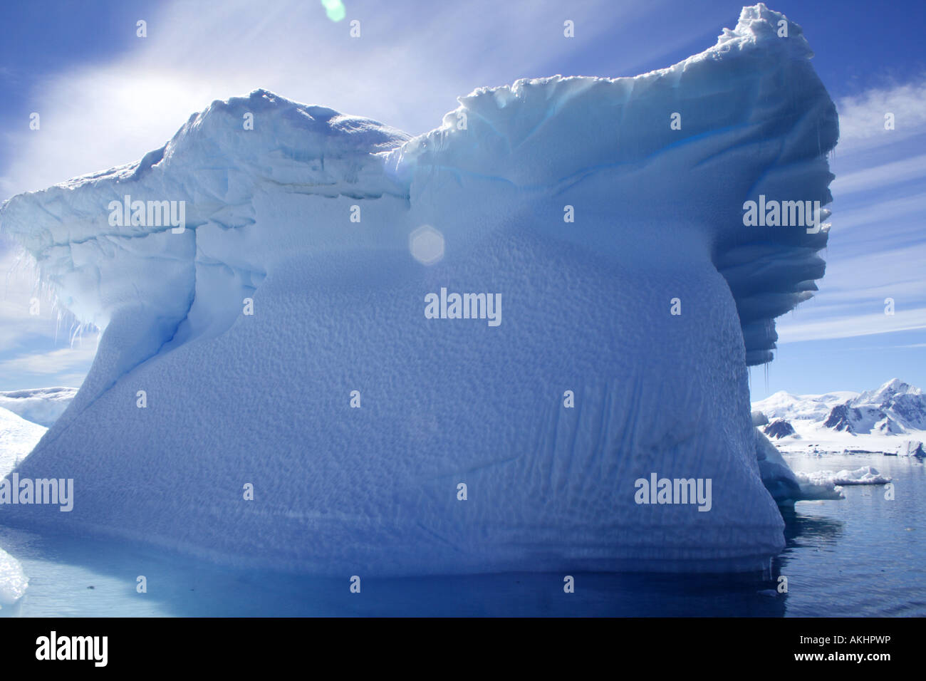 Antarctica Iceberg Blue Sky Water Antarctic Peninsula South Pole ...