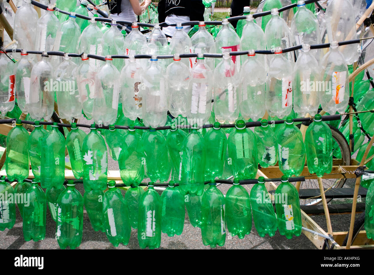 Section of bottle monster defending locked-up water from needy people ...