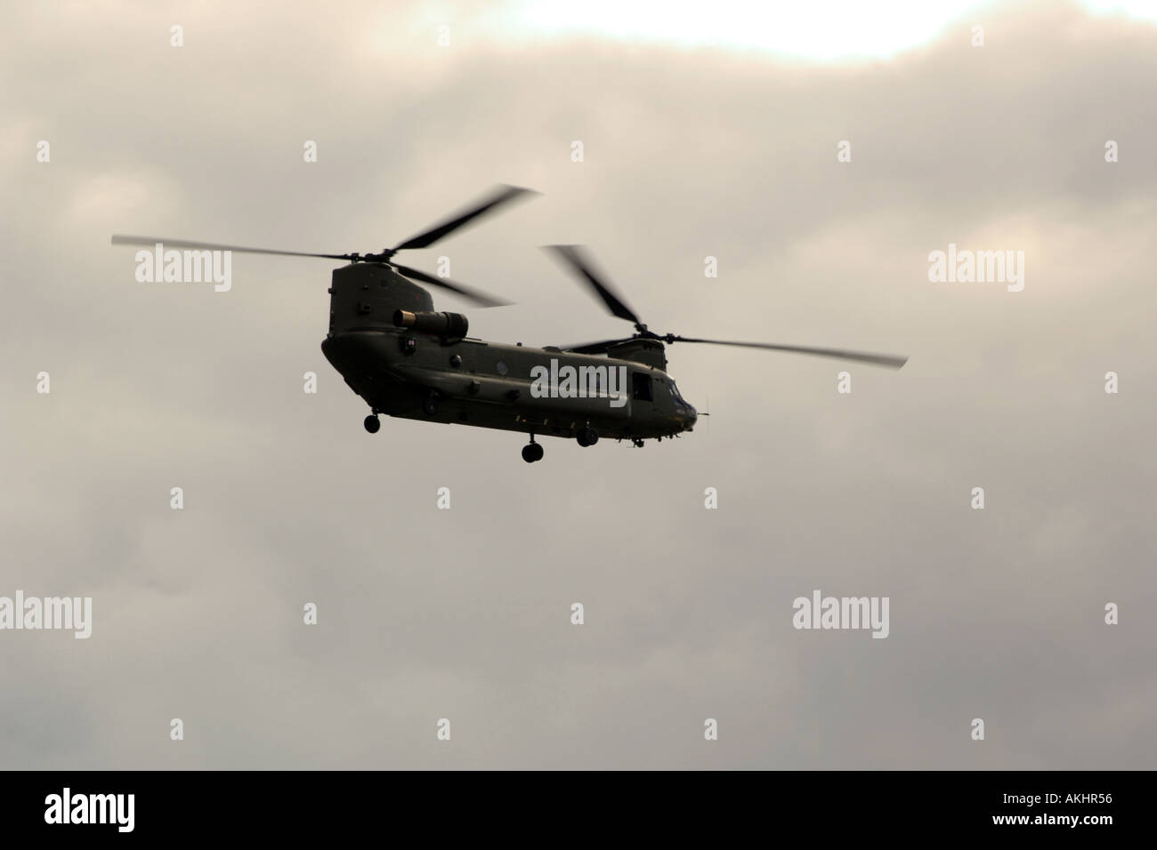 Chinook twin bladed heavy lift helicopter Stock Photo - Alamy