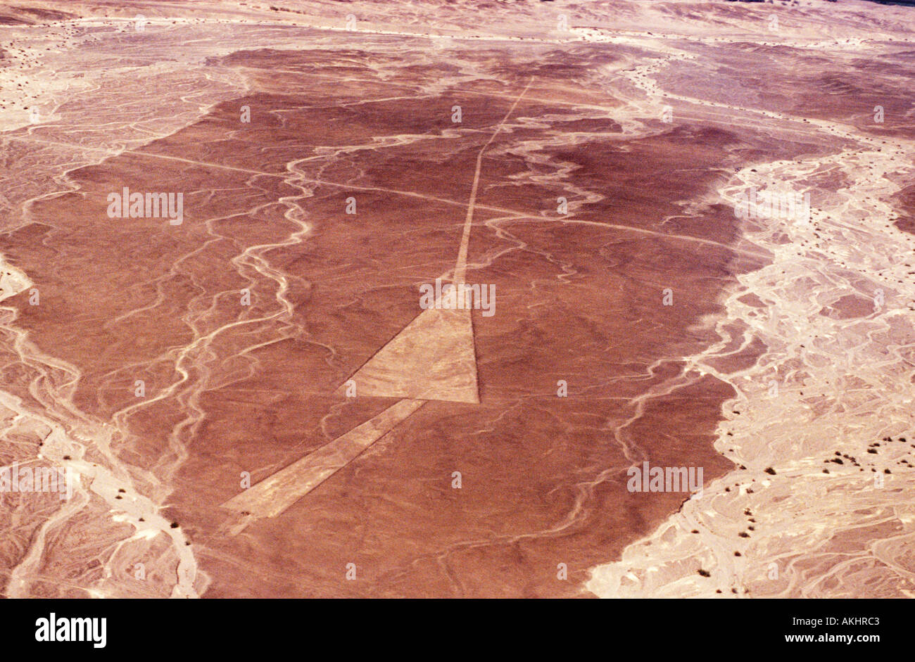 The Trapezoid is one of the Nasca Lines Peru South America Stock Photo ...