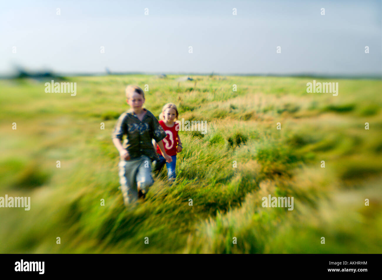 Boy girl farm children hi-res stock photography and images - Alamy