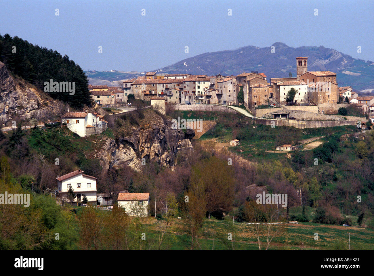 Cityscape, Talamello, Marche, Italy Stock Photo - Alamy