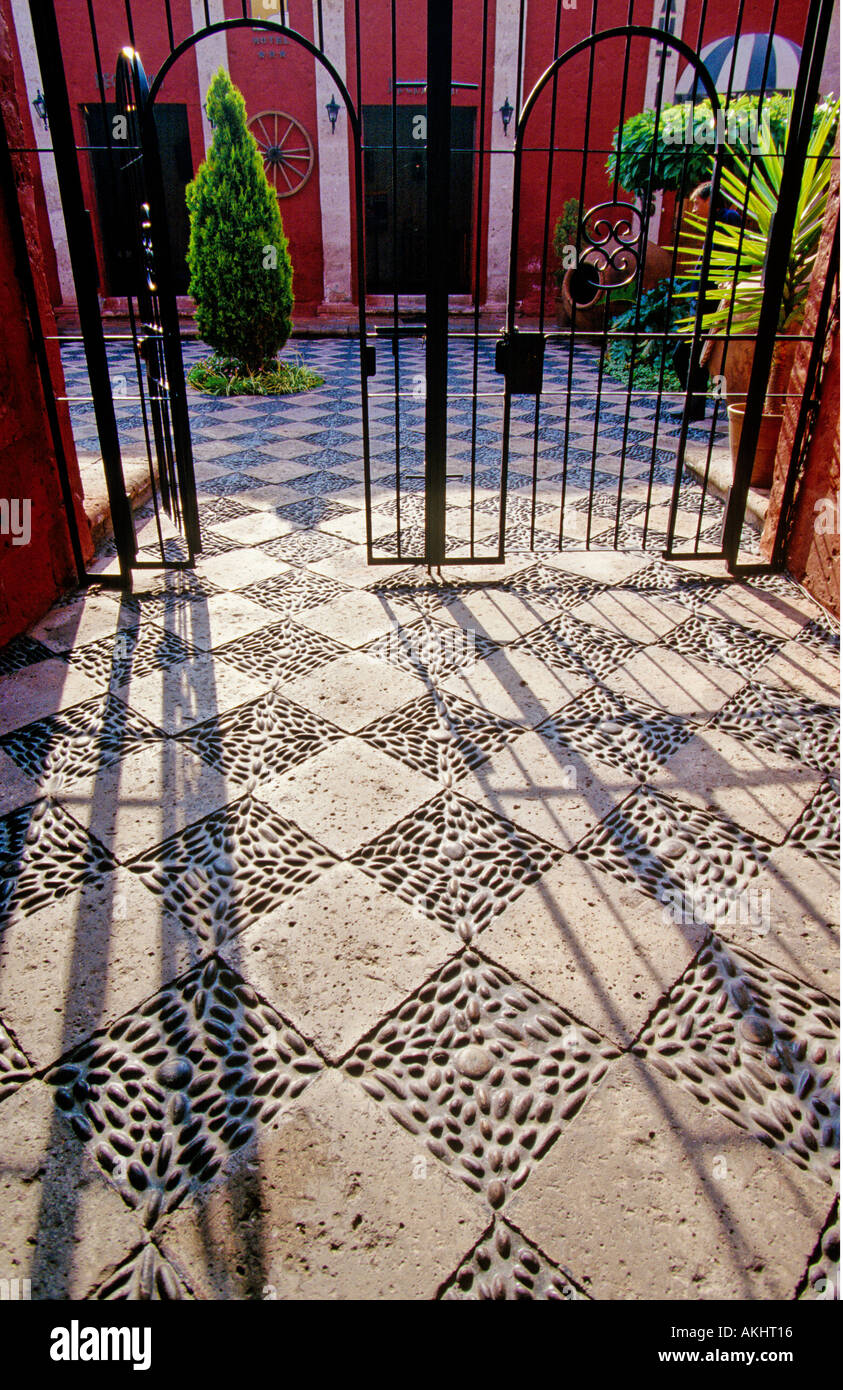 Spanish colonial architecture in Areuipa Peru Stock Photo - Alamy