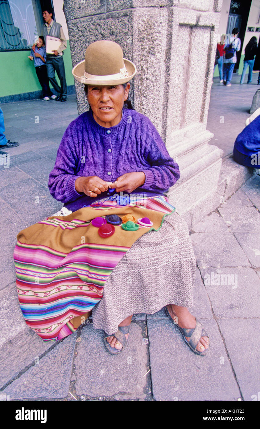 Native woman Street vendor Arequipa Peru Stock Photo - Alamy