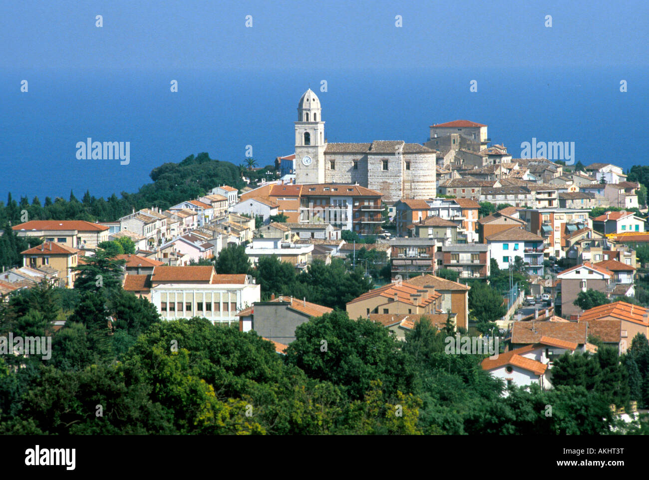 Cityscape, Sirolo, Marche, Italy Stock Photo - Alamy