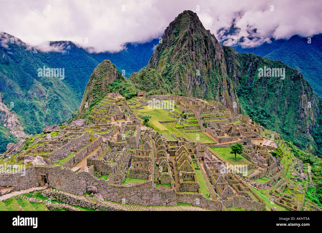 The citadel of Machu Picchu Peru Stock Photo - Alamy