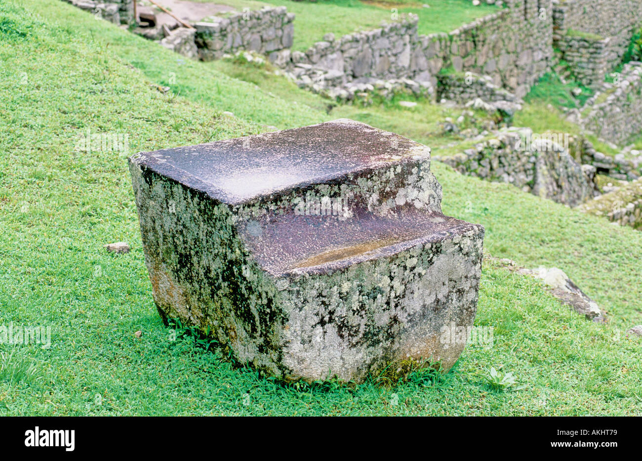 Carved Stone Machu Picchu Peru High Resolution Stock Photography and ...