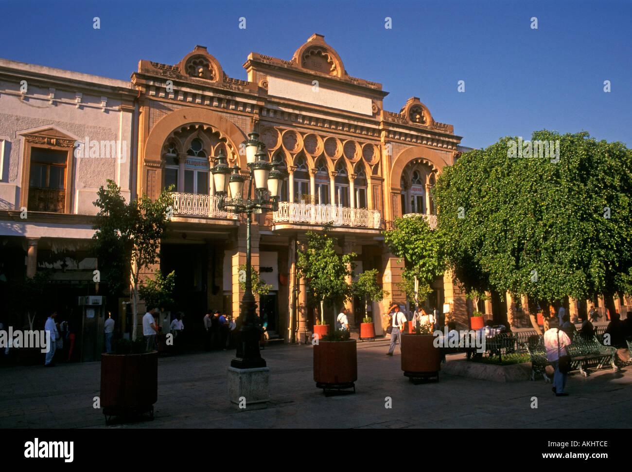 Plaza Principal, main square, city of Leon, Leon, Guanajuato State ...