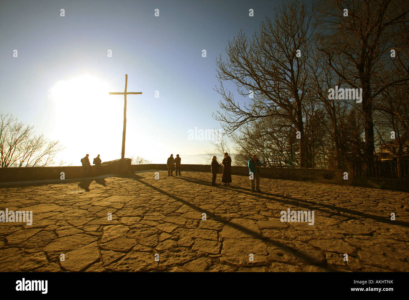 Cross, Monastery, La Verna, Tuscany, Italy Stock Photo - Alamy