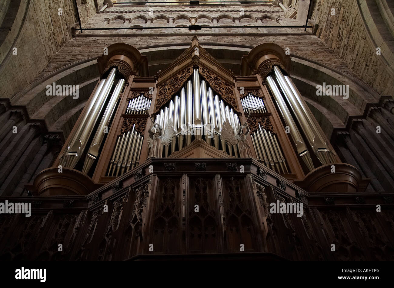 Organ pipes inside a church Stock Photo - Alamy