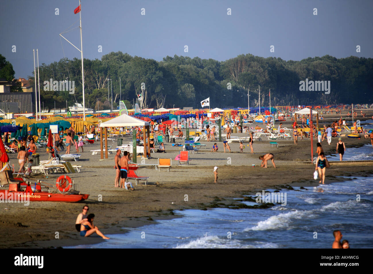 Beach, Grado, Friuli Venezia Giulia, Italy Stock Photo - Alamy