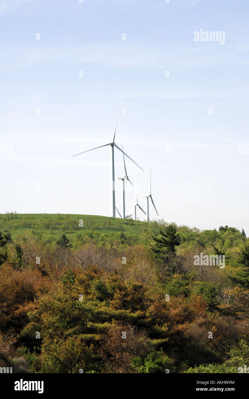 Alternative energy wind farm in Pennsylvania PA Stock Photo - Alamy