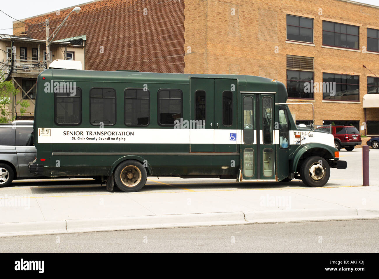 Senior transportation bus in St Clair County Michigan MI Stock Photo ...