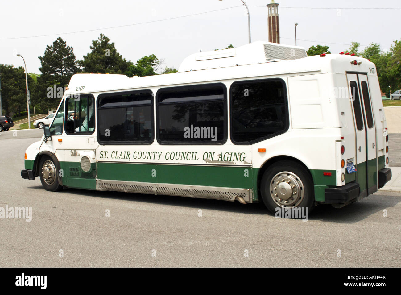 Senior transportation bus in St Clair County Michigan MI Stock Photo ...
