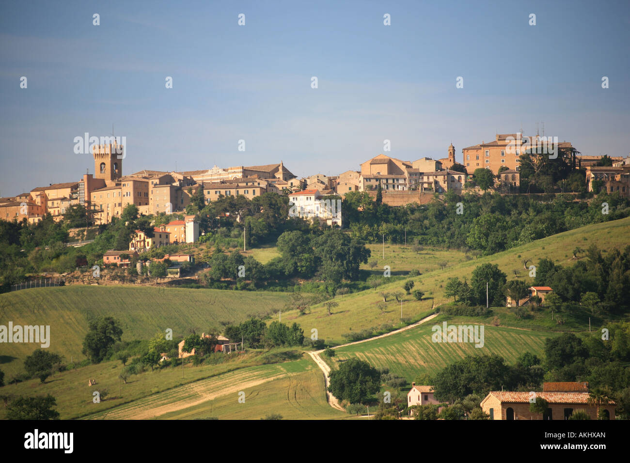 Cityscape, Recanati, Marche, Italy Stock Photo - Alamy