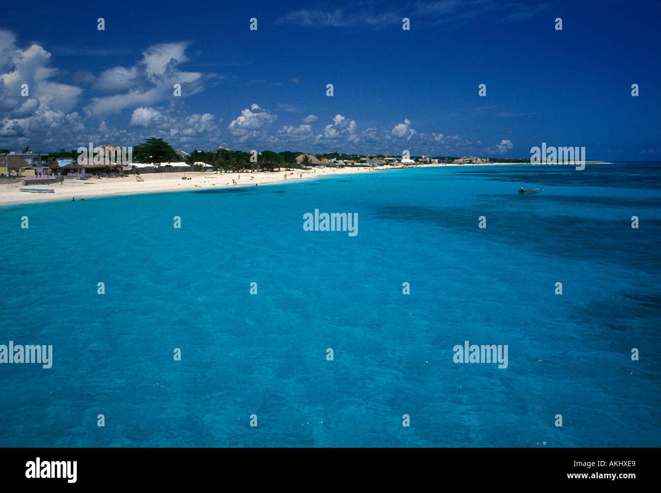 white sand beach, Playa del Carmen, Quintana Roo State, Yucatan ...