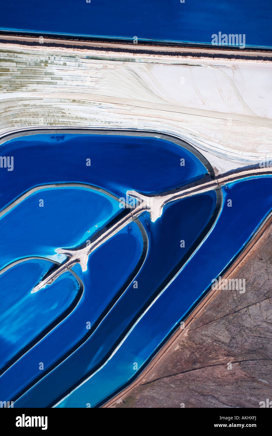 Aerial view of tailing ponds in Utah USA Stock Photo - Alamy