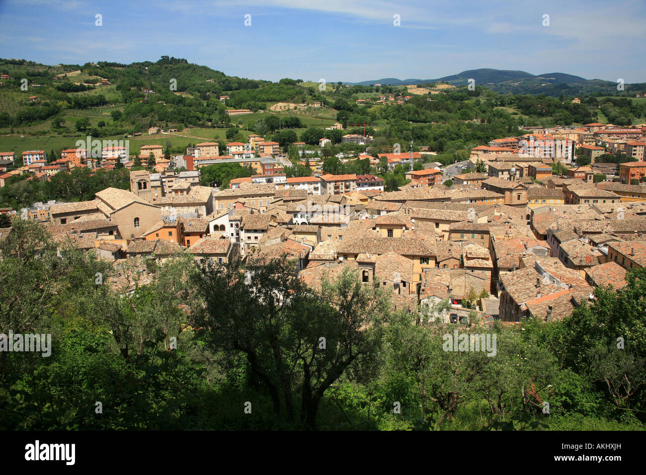 Cityscape, San Severino Marche, Marche, Italy Stock Photo - Alamy