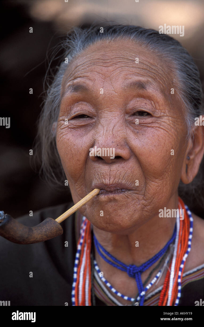 Elderly Thai Woman Stock Photo - Alamy