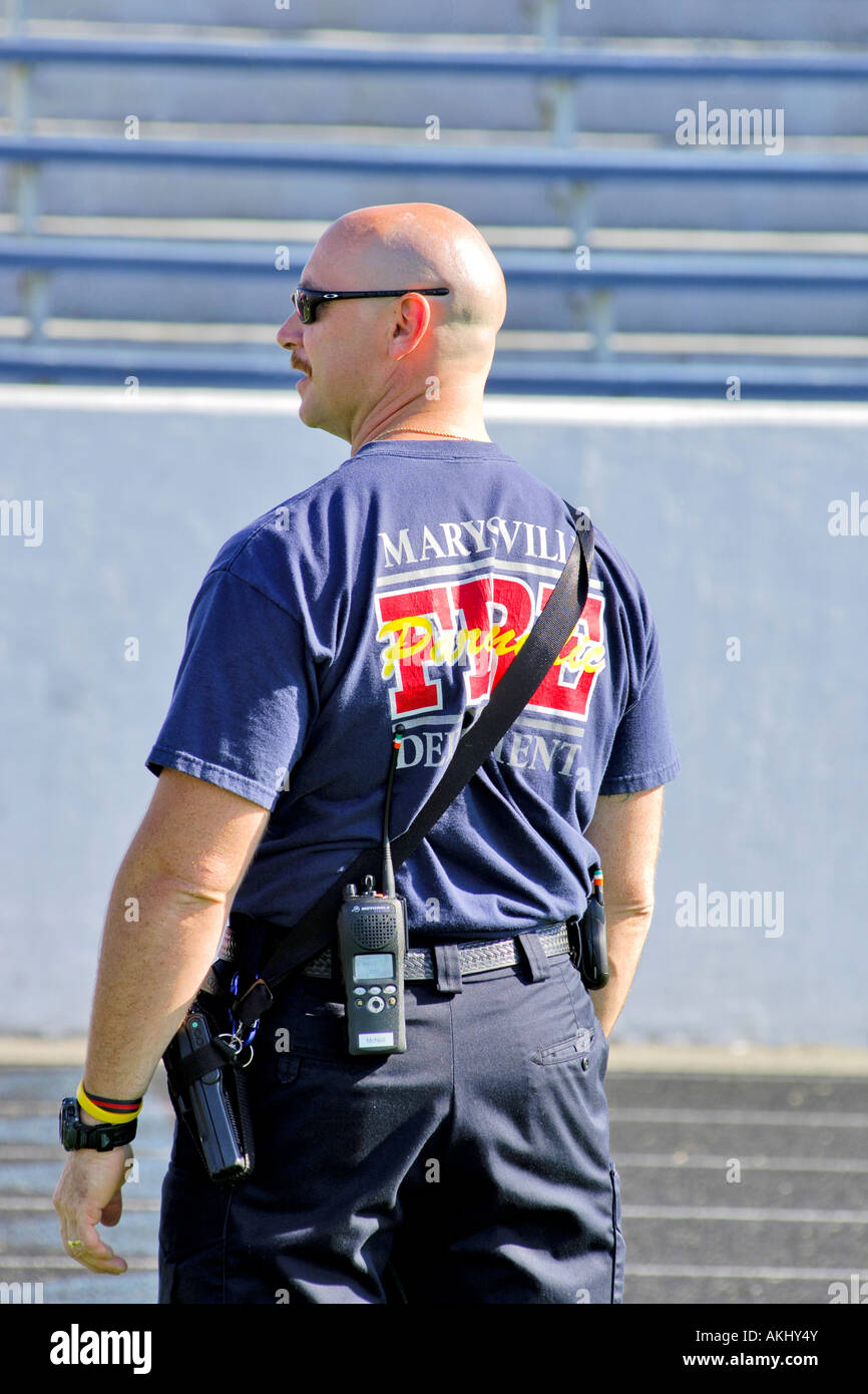Paramedic of the Marysville Fire Dept Michigan MI easily seen by their ...