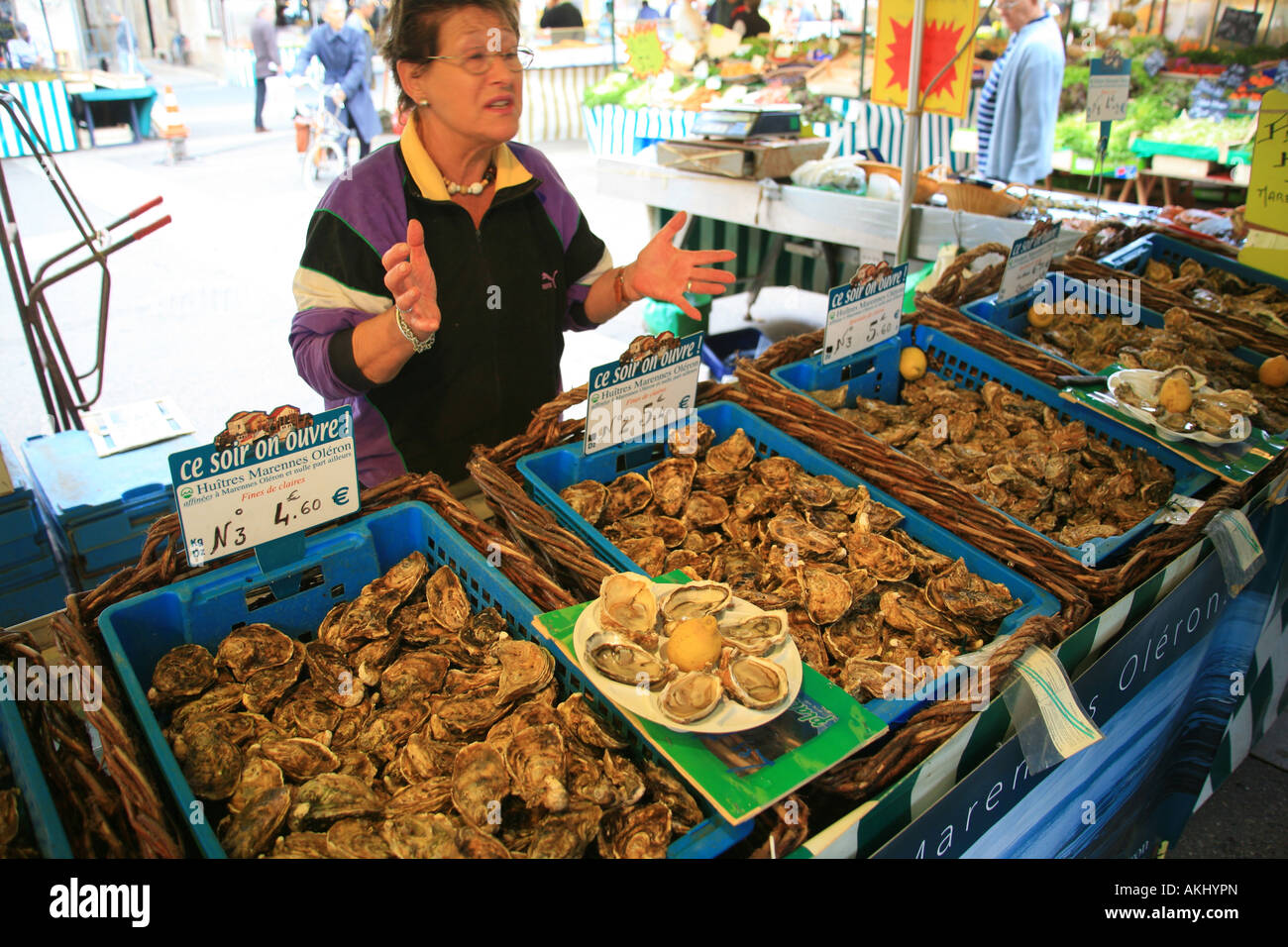 Market, La Rochelle, Charente-Maritime, France, Europe Stock Photo - Alamy
