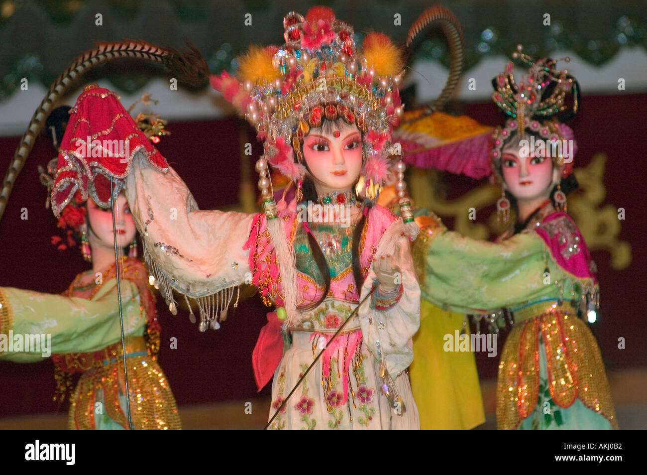 Female Puppet in a traditional Chinese Puppet Show Chengdu China in ...
