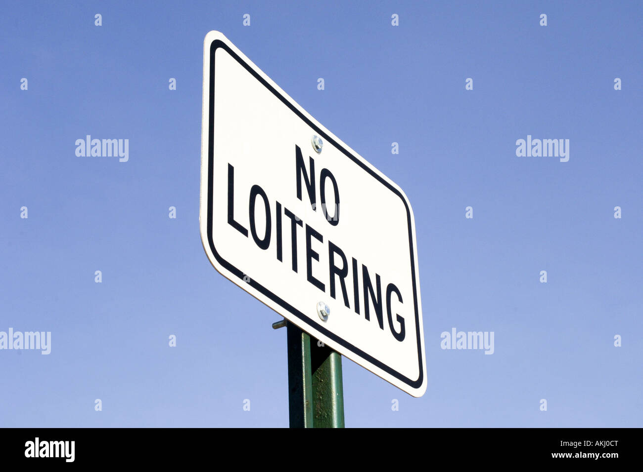 No Loitering sign Stock Photo - Alamy