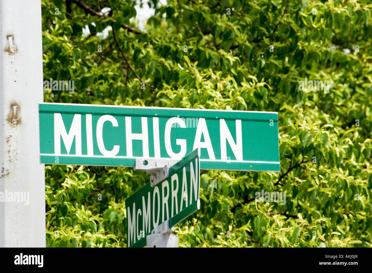 Michigan Avenue street sign Stock Photo - Alamy