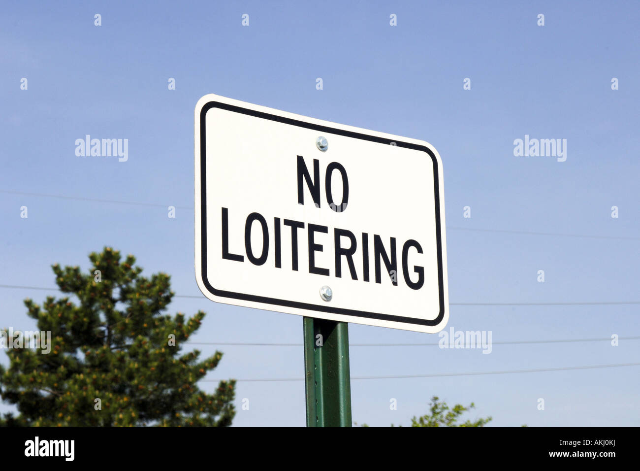 No Loitering Signage