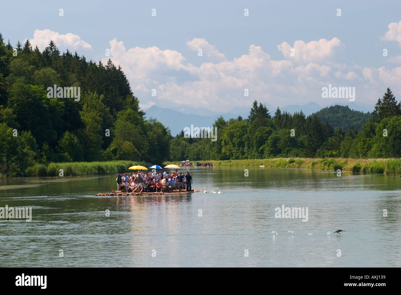 Raft on river isar water hi-res stock photography and images - Alamy