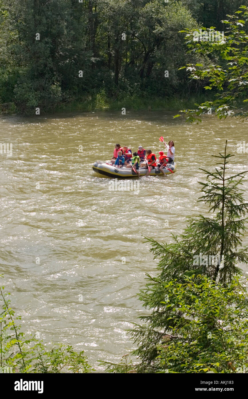 Raft on river isar water hi-res stock photography and images - Alamy