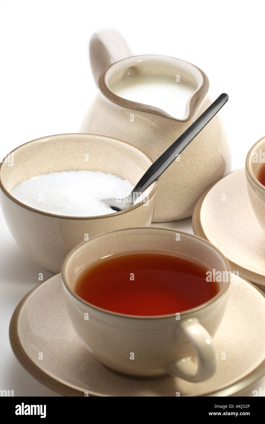 Cup of dark black tea Stock Photo - Alamy