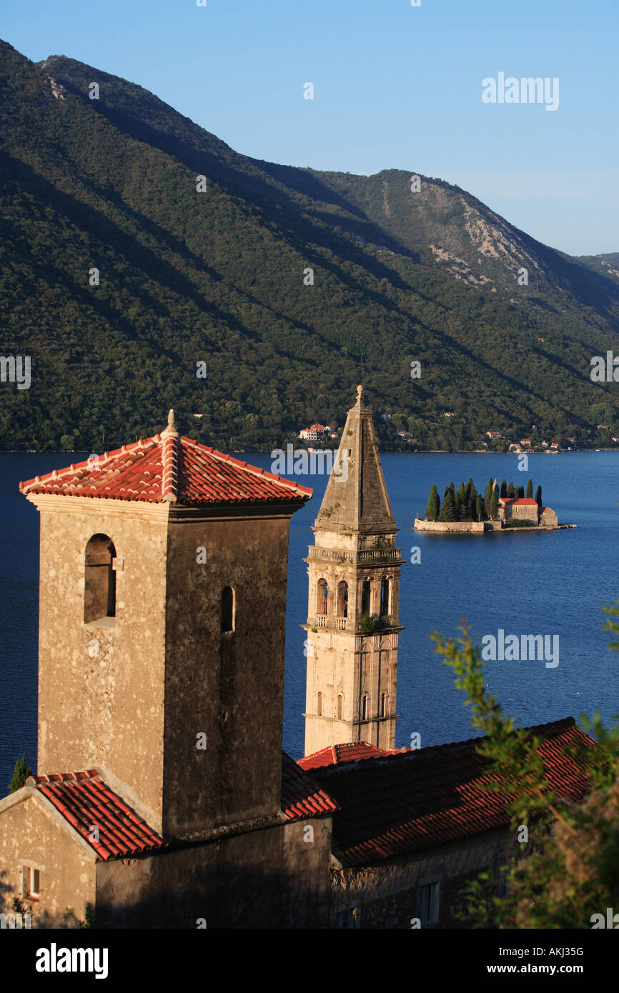 Montenegro, Adriatic coast, Kotor bay, Perast village Stock Photo - Alamy